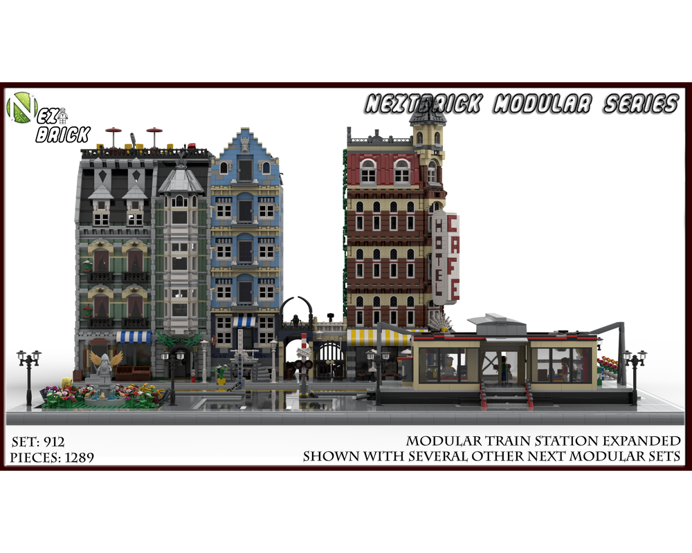 LEGO MOC NEXTBrick System Modular Train Station by CyberLogic ...