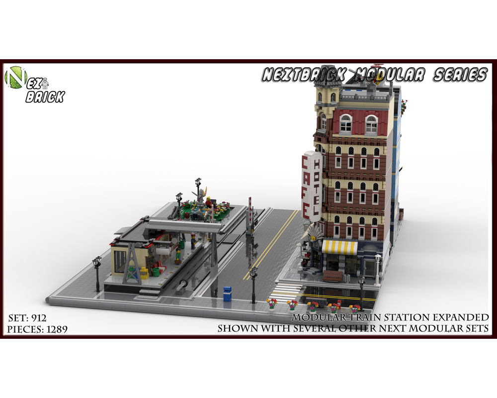 LEGO MOC NEXTBrick System Modular Train Station by CyberLogic ...