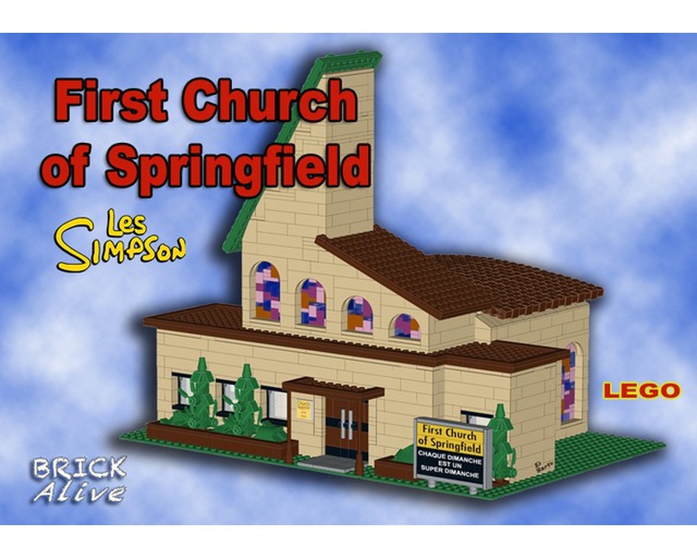 LEGO MOC Springfield Church - Simpson by Brickalive | Rebrickable ...