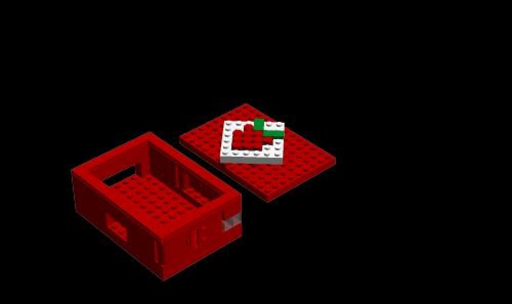 LEGO MOC Raspberry Pi Case by JJ2 | Rebrickable - Build with LEGO