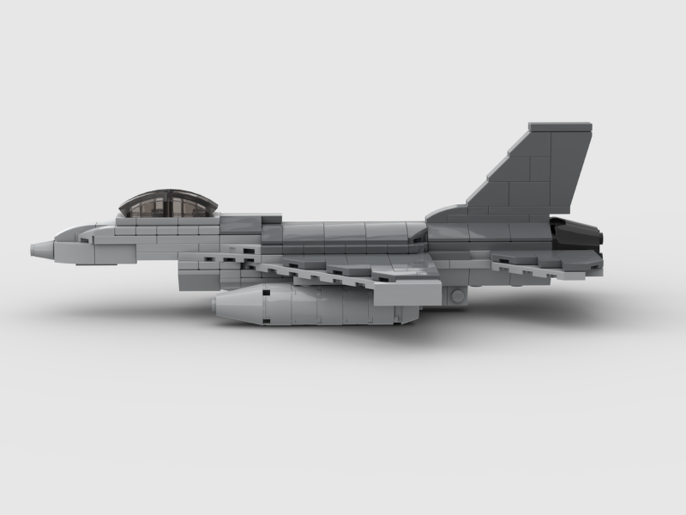 LEGO MOC F-16 fighting Falcon Mini-Scale by Brickosaurus | Rebrickable ...
