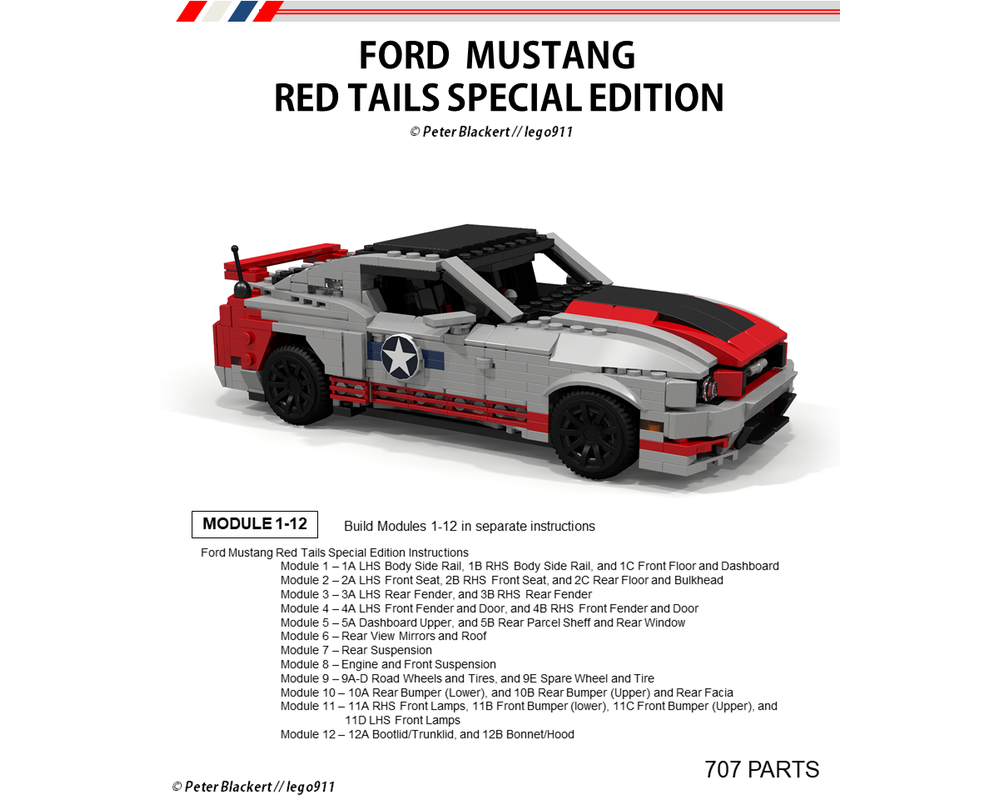 LEGO MOC Ford Mustang S195 Tuskegee Special Edition - Miniland Expert 1 ...