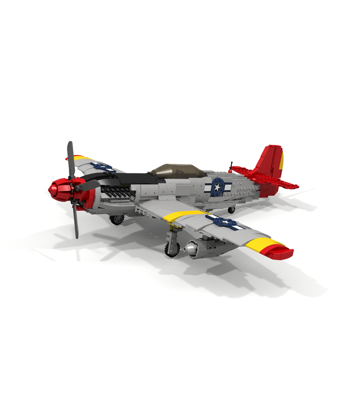 LEGO MOC Aircraft - North American Mustang P-51D - Tuskegee Airmen ...