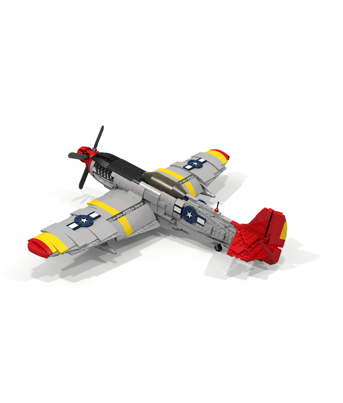 LEGO MOC Aircraft - North American Mustang P-51D - Tuskegee Airmen ...