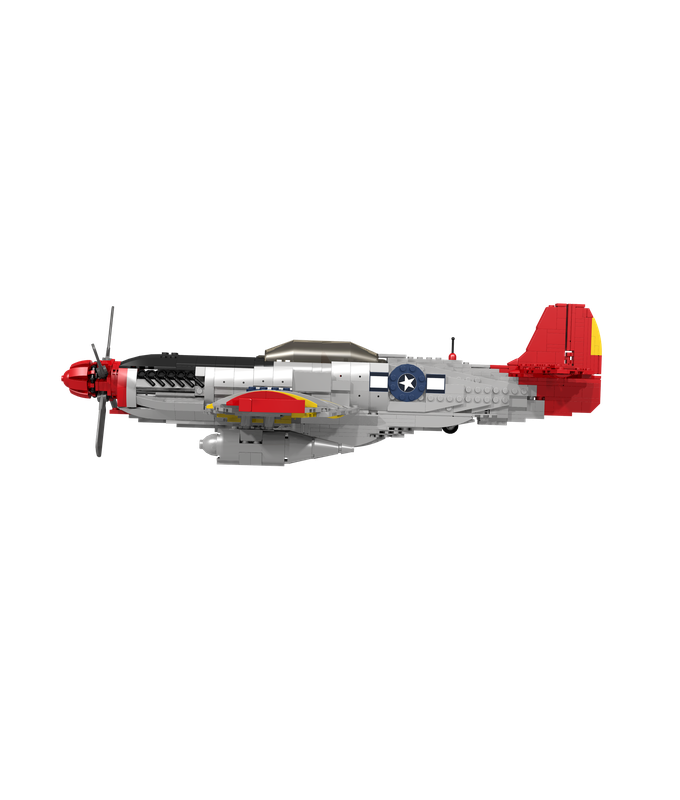 LEGO MOC Aircraft - North American Mustang P-51D - Tuskegee Airmen ...