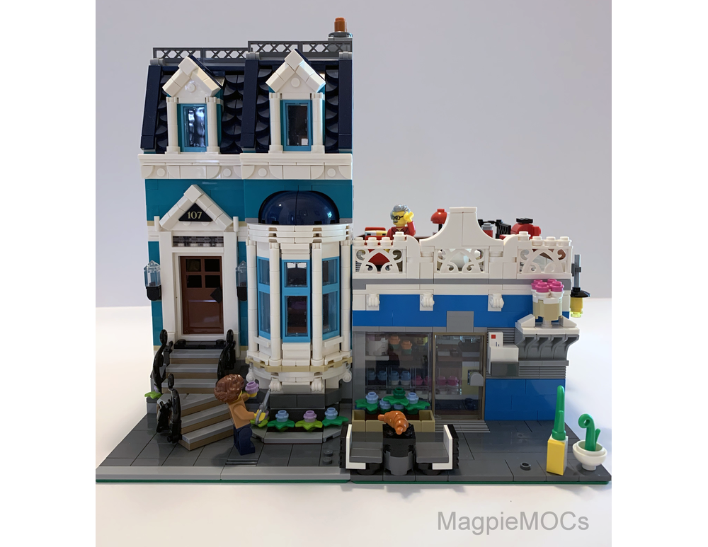 LEGO MOC Bakery and Red Roof Cafe by MagpieMOCs | Rebrickable - Build ...