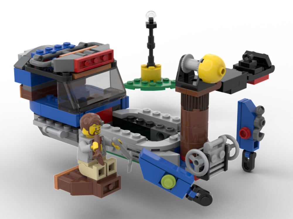 LEGO MOC Fishing boat lighthouse raft alt for 31075 by achtent8ig ...