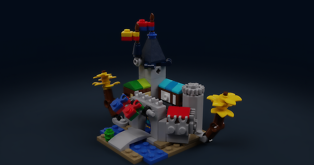 LEGO MOC Micro Castle by lego_monkey | Rebrickable - Build with LEGO