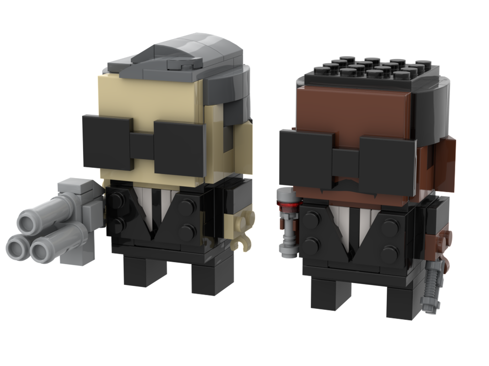 LEGO MOC Men in Black Brickheadz by FMbricks | Rebrickable - Build with ...