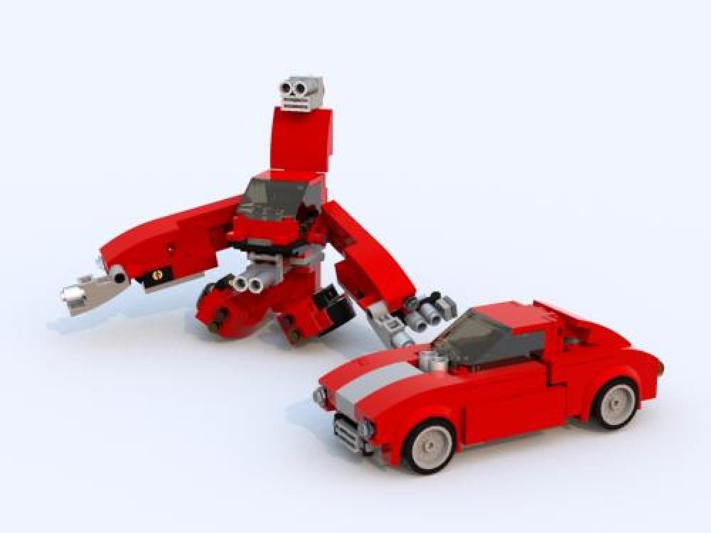 LEGO MOC Covertible Sportscar/MiniMech by ww | Rebrickable - Build with ...