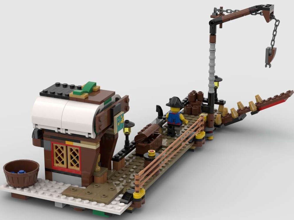LEGO MOC Imperial Guards' Sloop and Dock by LetsBrick | Rebrickable ...