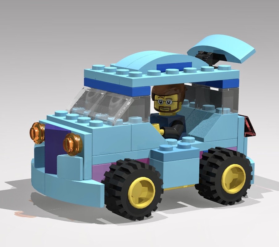 LEGO MOC 10698 Rallye Race Car by Moe Brickman | Rebrickable - Build ...