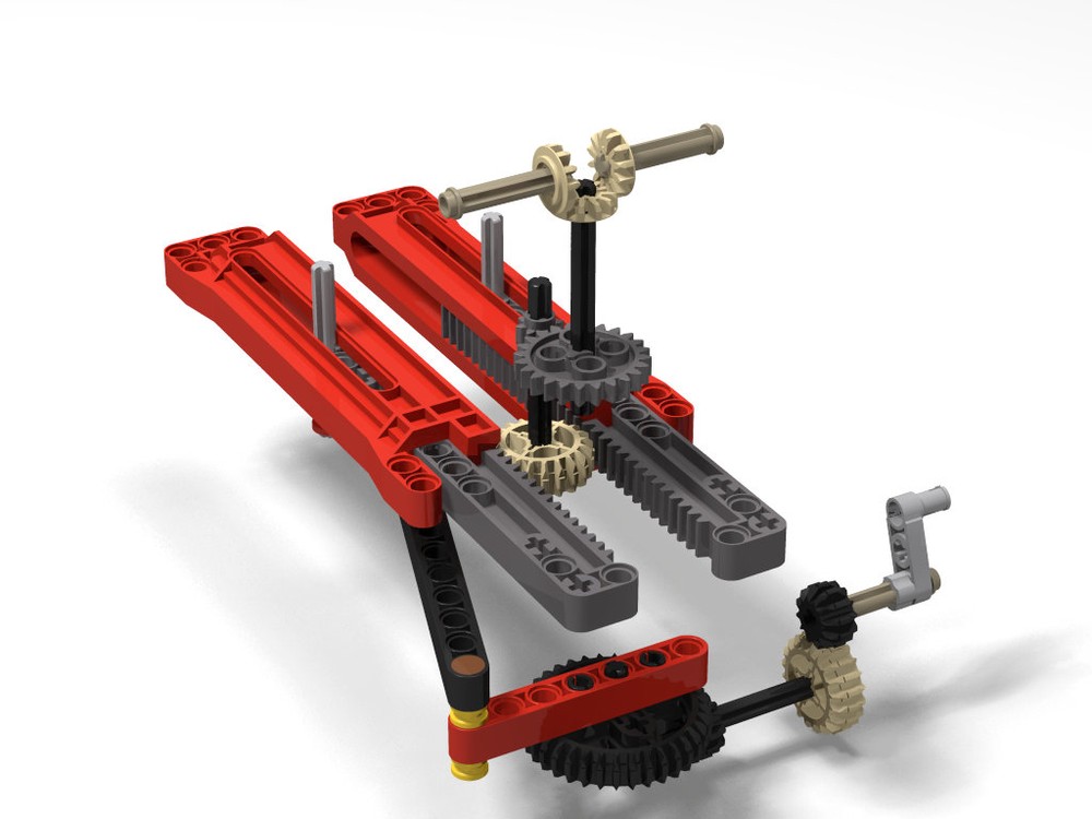 LEGO MOC Skier kinetic sculpture mechanism by vir-a-cocha | Rebrickable ...