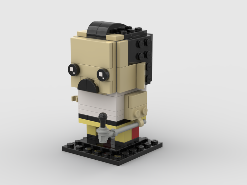 Lego Moc Brickheadz Freddie Mercury By Michael1 Rebrickable Build