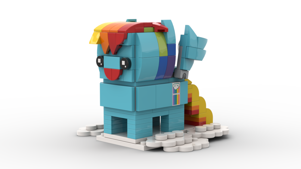 LEGO MOC My little pony Rainbow Dash by Lenarex | Rebrickable - Build ...