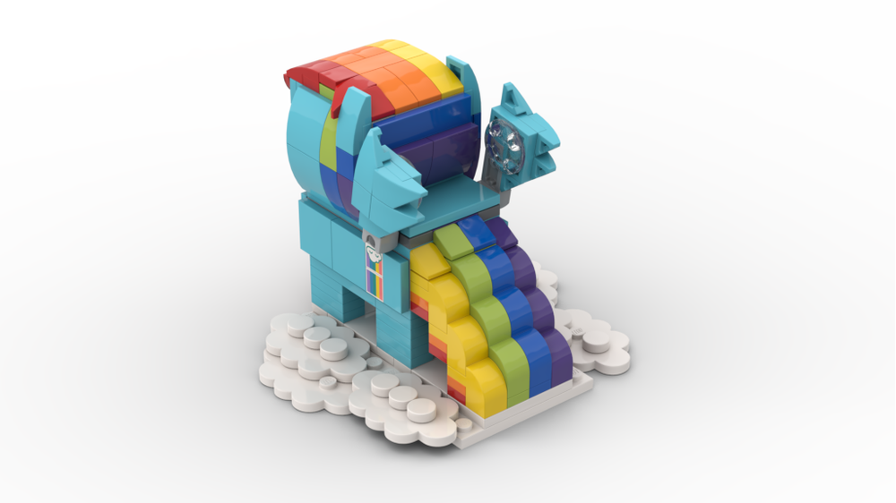 LEGO MOC My little pony Rainbow Dash by Lenarex | Rebrickable - Build ...