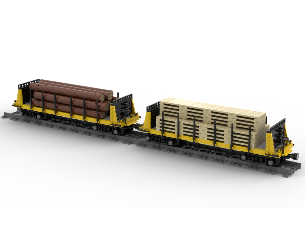 LEGO MOC Lumber Cars by Yellow.LXF | Rebrickable - Build with LEGO