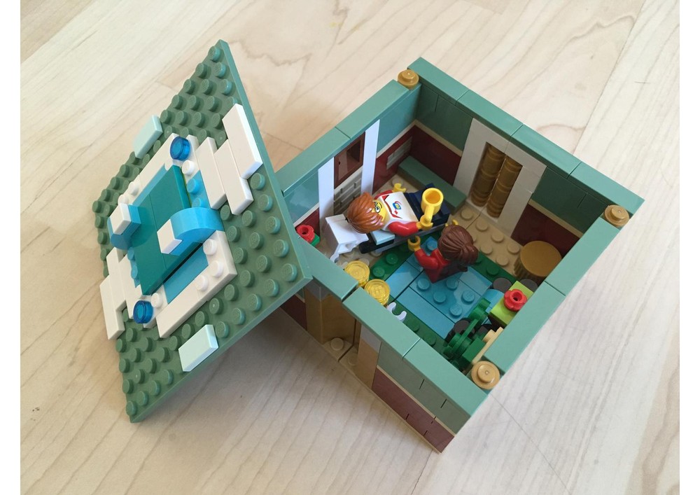 LEGO MOC Indoor Pool by Discordia | Rebrickable - Build with LEGO