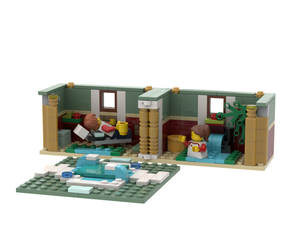 LEGO MOC Indoor Pool by Discordia | Rebrickable - Build with LEGO