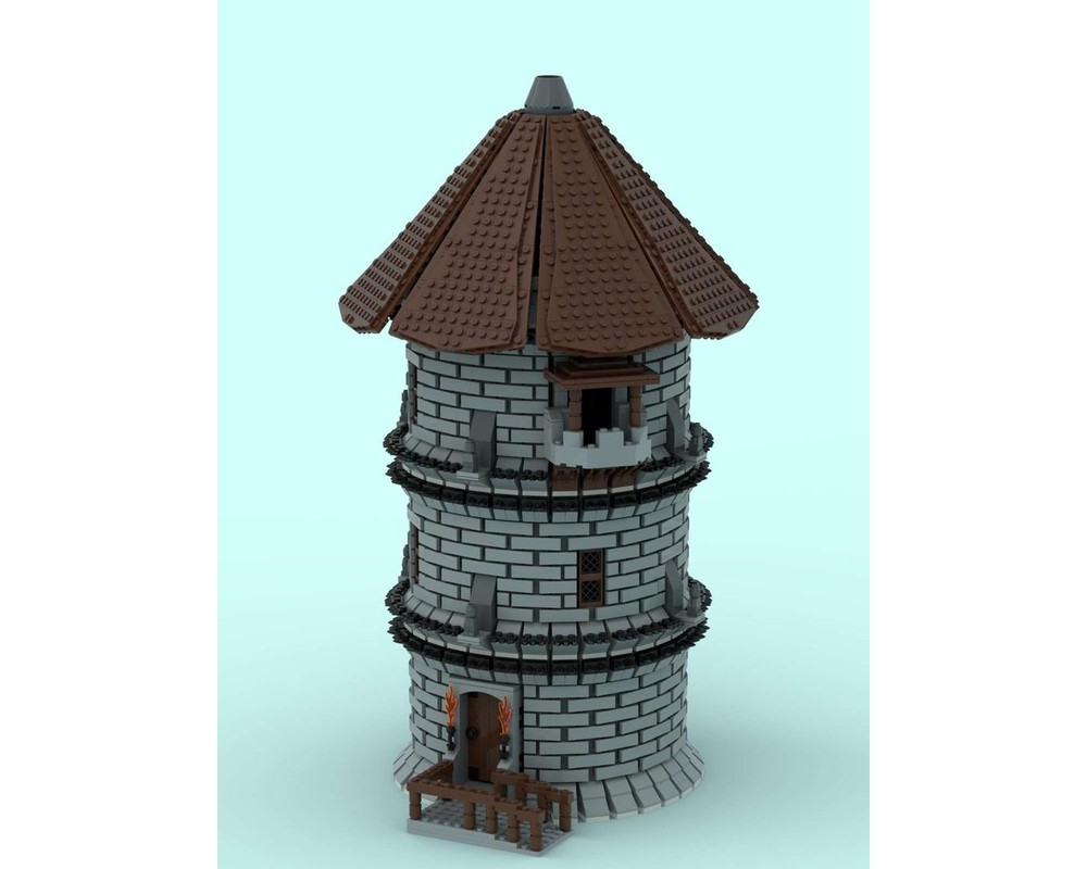 LEGO MOC Round tower by BeTheSquirrel | Rebrickable - Build with LEGO