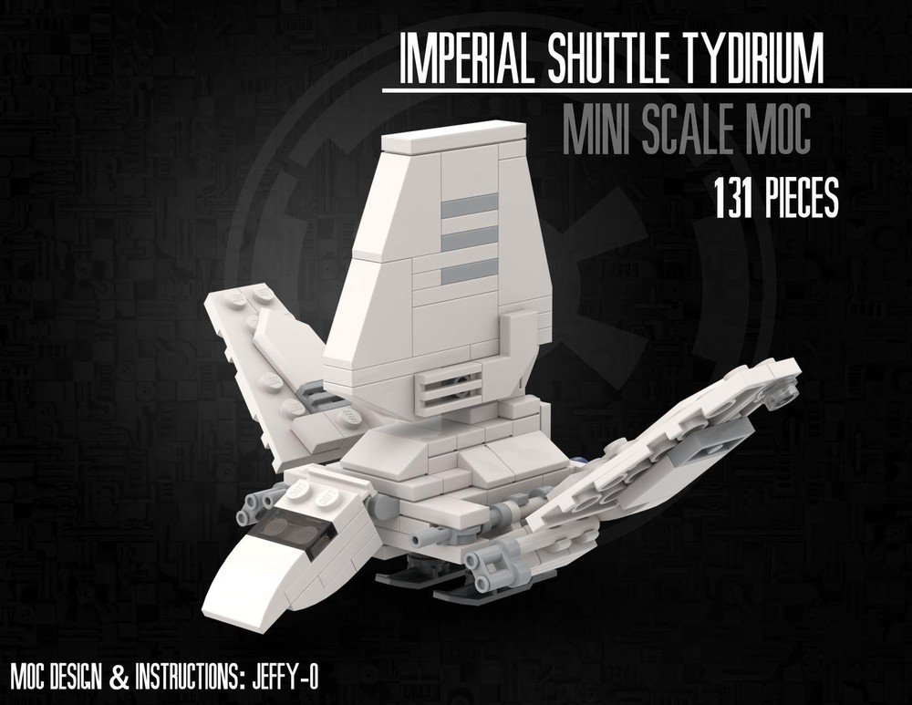 Lego Moc Imperial Shuttle Tydirium By Jeffy O Rebrickable Build