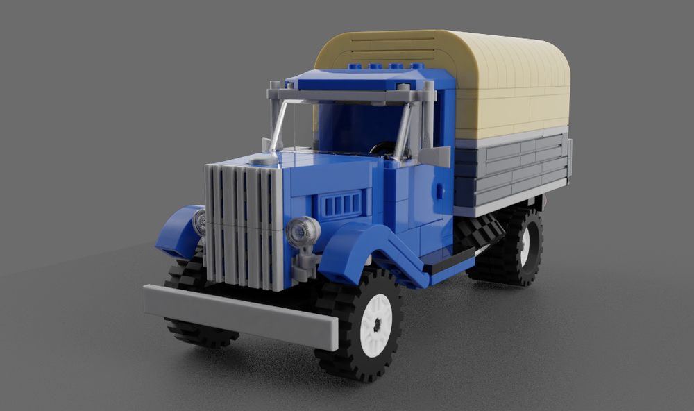 LEGO MOC Vintage cargo truck by imvanya | Rebrickable - Build with LEGO