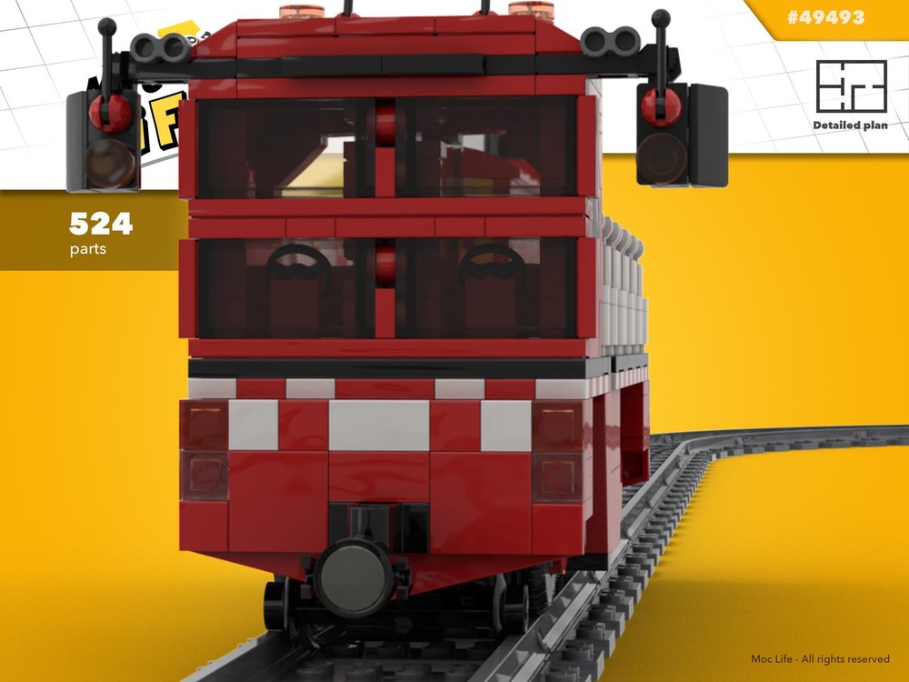 LEGO MOC-49493 Shuttlewagon railcar mover by MocLife | Rebrickable ...