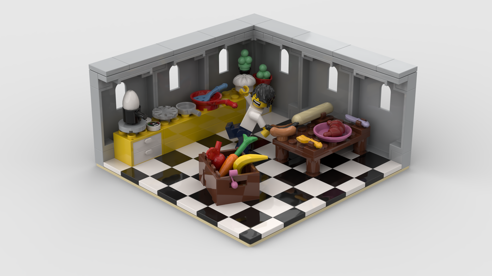 Lego Moc The Worst Cook Ever By Kristinalegomaker Rebrickable Build