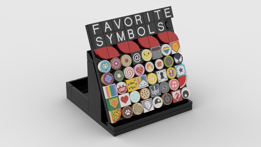 Lego Moc My Favorite Symbols By Kristinalegomaker Rebrickable Build