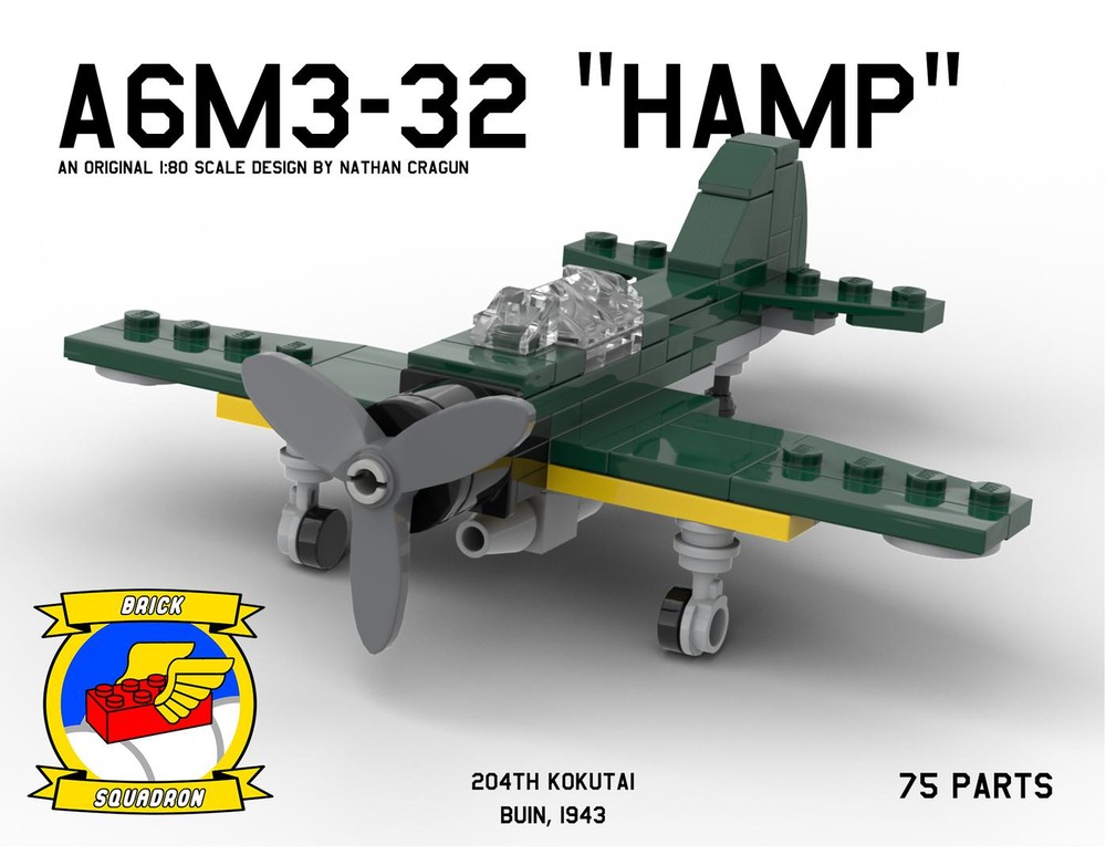 LEGO MOC A6M3-32 "Hamp" by brick_squadron | Rebrickable - Build with LEGO