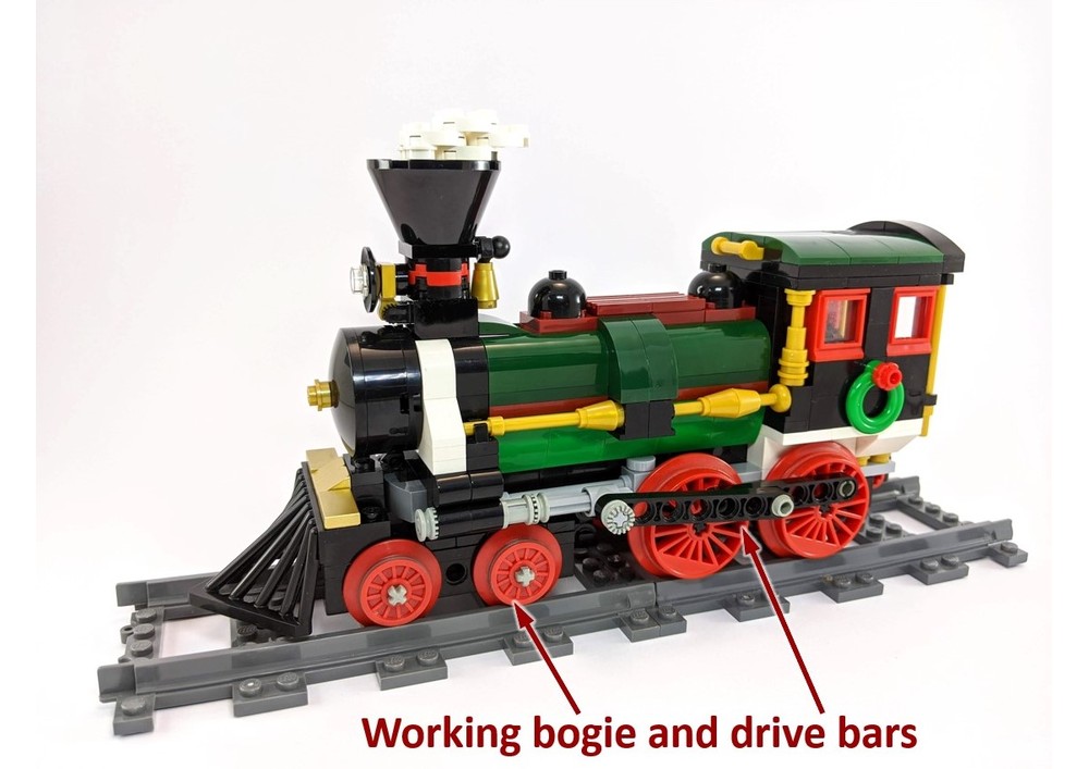 LEGO MOC Motorized and Improved Christmas Train by seejay | Rebrickable ...