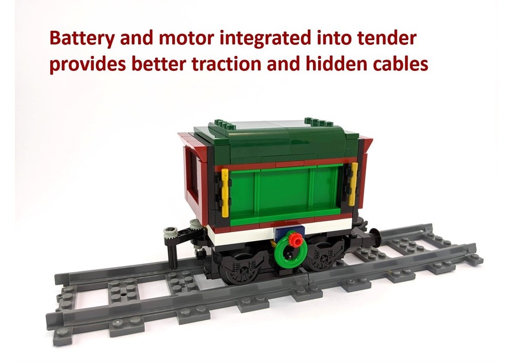 LEGO MOC Motorized and Improved Christmas Train by seejay | Rebrickable ...