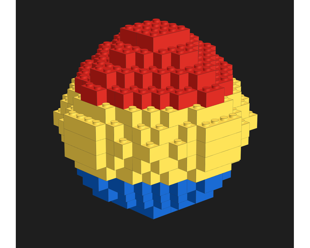 LEGO MOC A simple sphere by PedroJ | Rebrickable - Build with LEGO