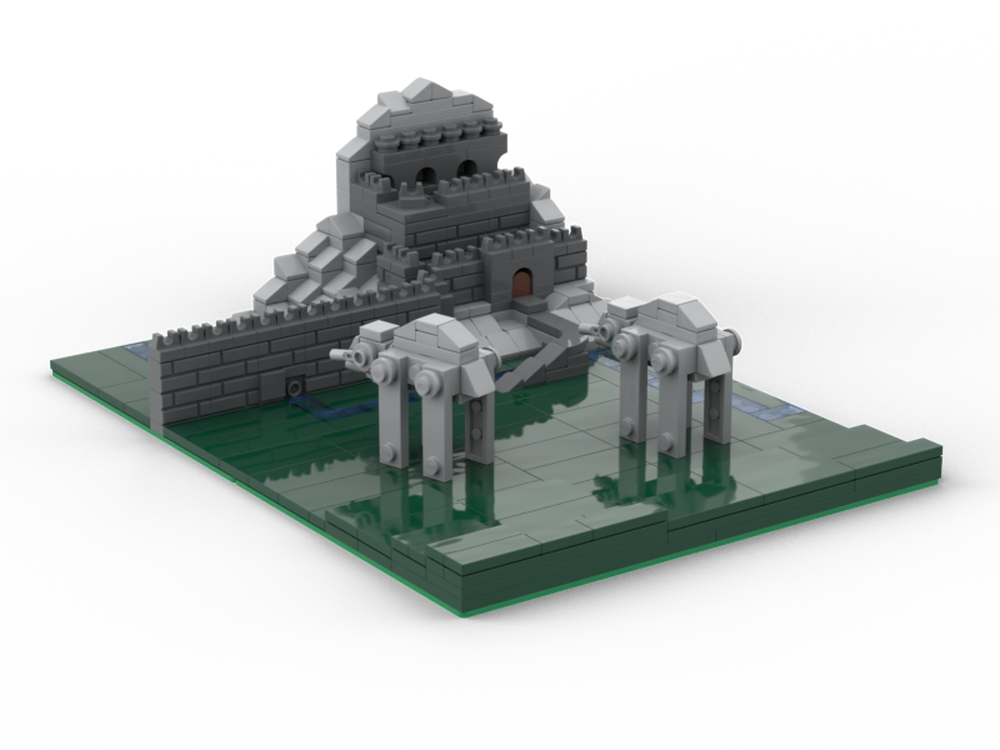 LEGO MOC ATAT attacking Helms Deep by eisi77 | Rebrickable - Build with ...