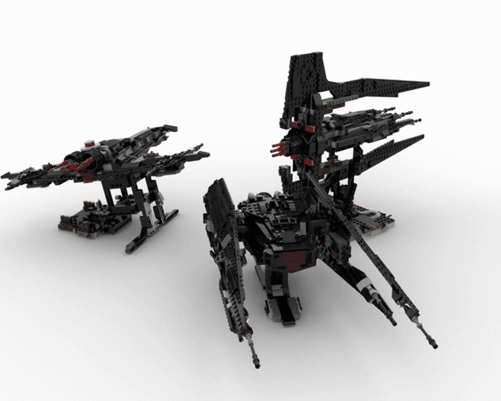 LEGO MOC 75256 - 3 in 1 Fighter Compilation by the_bricked_cave ...