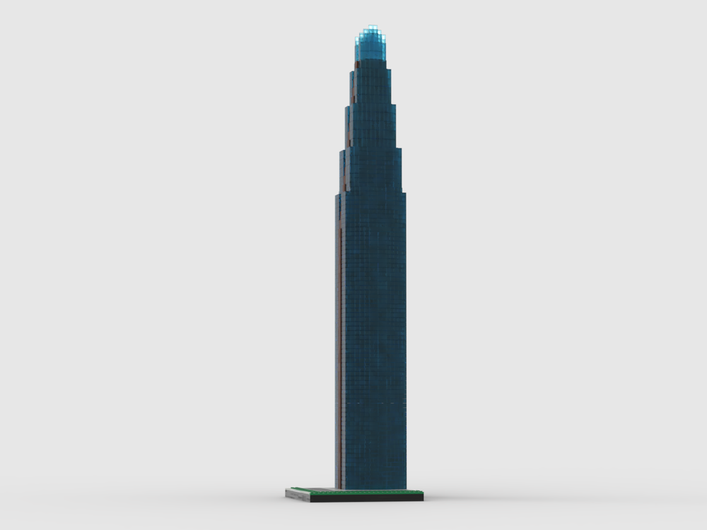 Lego Moc Lotte World Tower At 1650th Scale By Funnytacobunny