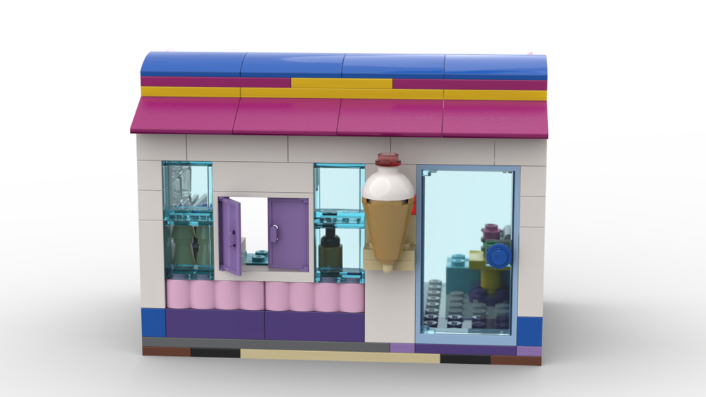 Lego Moc 10715 Ice Cream Shop By Lenarex Rebrickable Build With Lego