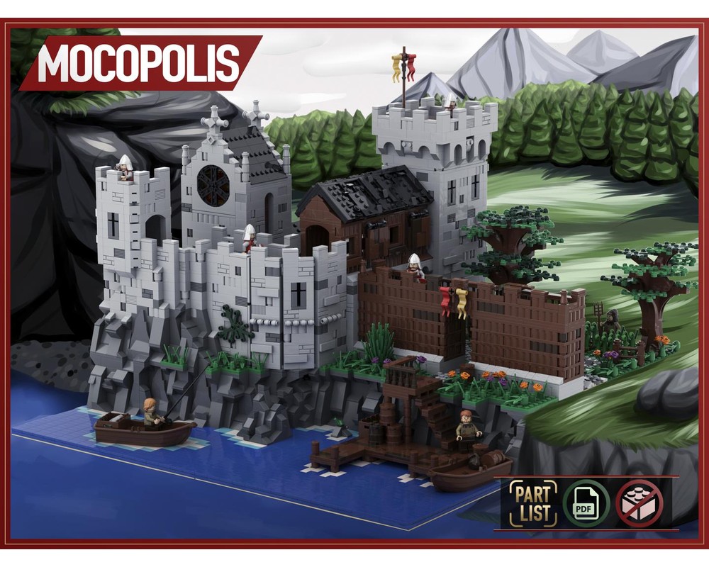 LEGO MOC LEGO Moc Medieval Castle | PDF instructions (NO PARTS) Custom ...