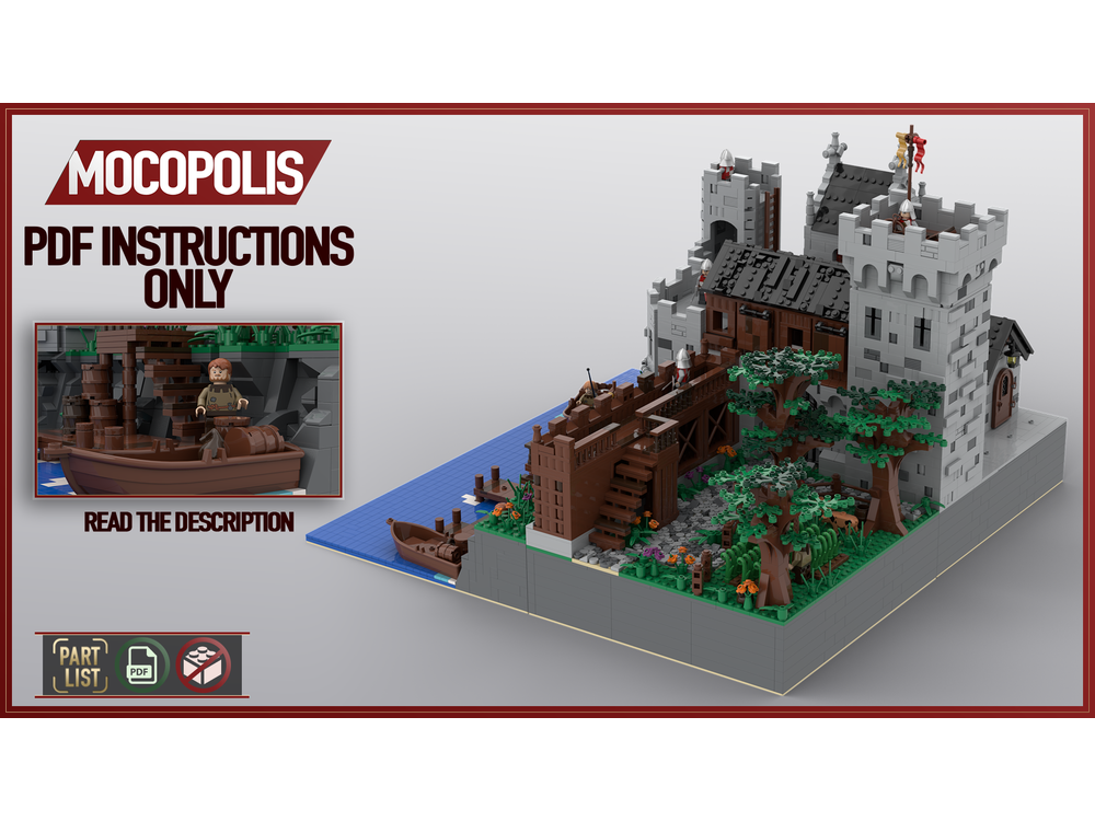 LEGO MOC LEGO Moc Medieval Castle | PDF instructions (NO PARTS) Custom ...
