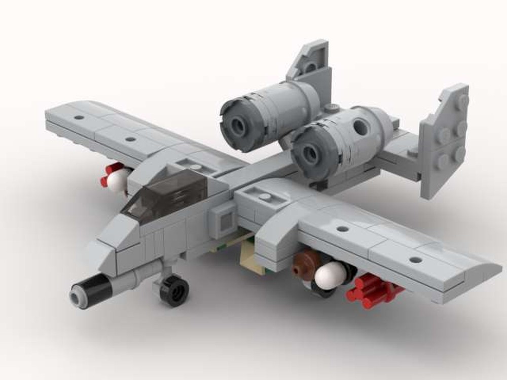 LEGO MOC A-10 Thunderbolt ("Warthog") mini v3 [Remastered] by meregt ...