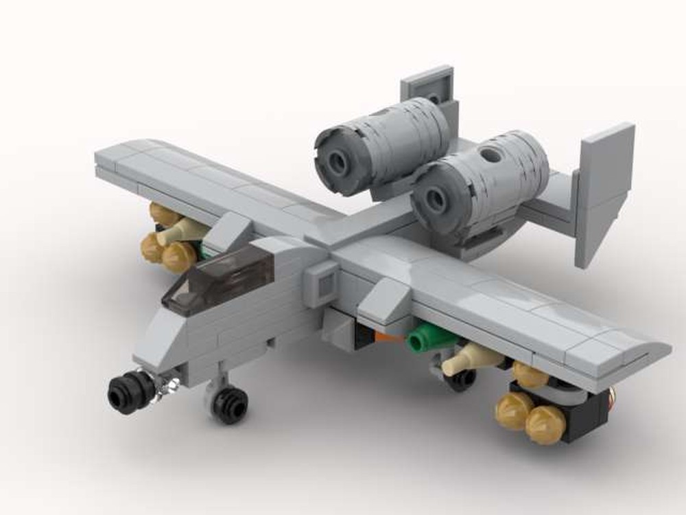 LEGO MOC A-10 Thunderbolt (''Warthog'') mini v4 [Remastered] by meregt ...