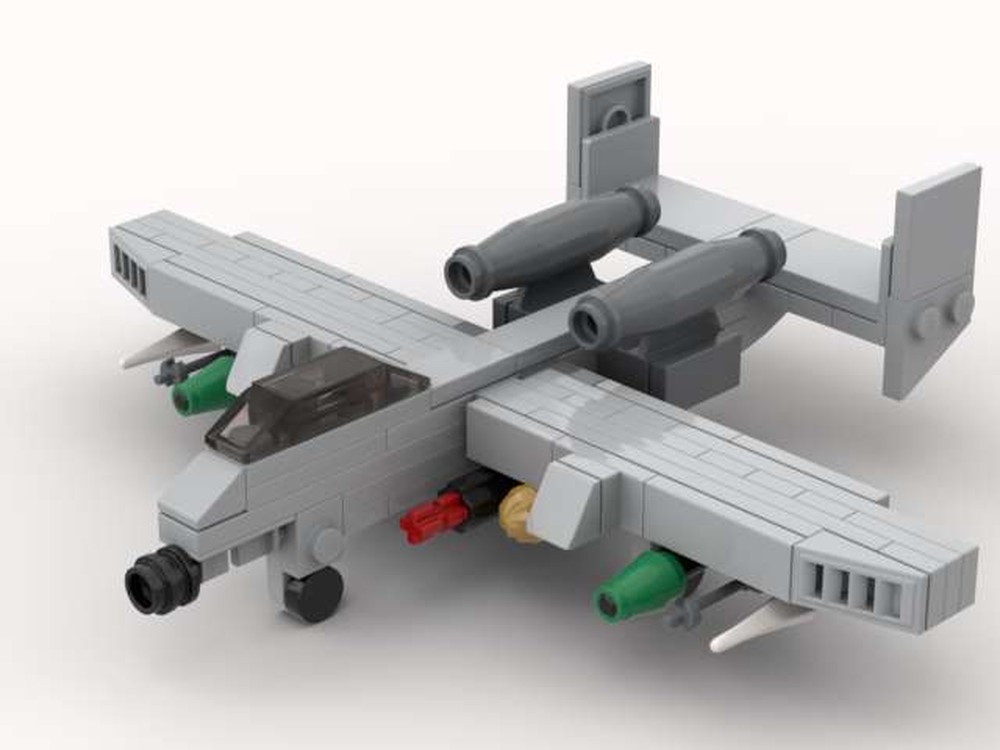 LEGO MOC A-10 Thunderbolt (''Warthog'') mini v5 [Remastered] by meregt ...