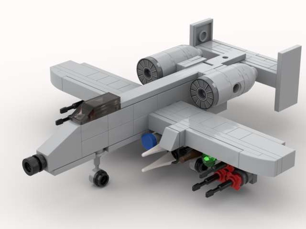 LEGO MOC A-10 Thunderbolt (''Warthog'') mini v6 [Remastered] by meregt ...