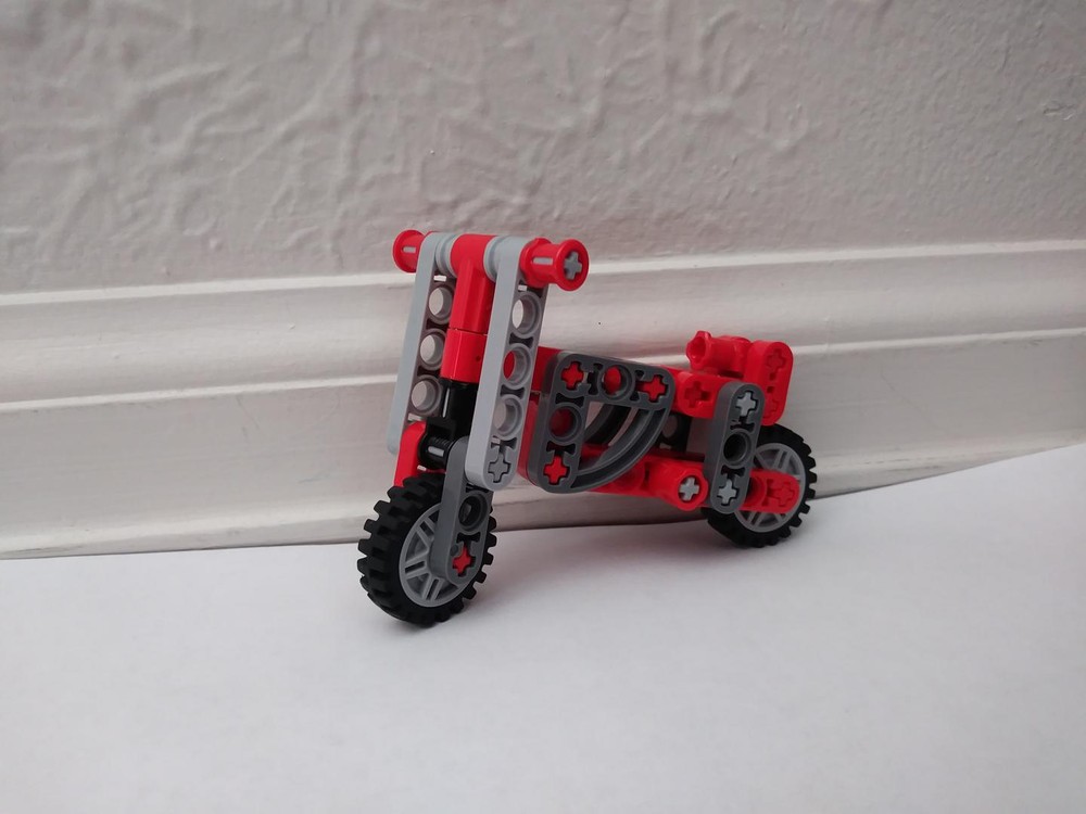 Lego Moc Red Motorcycle By Erickbuilds Rebrickable Build With Lego
