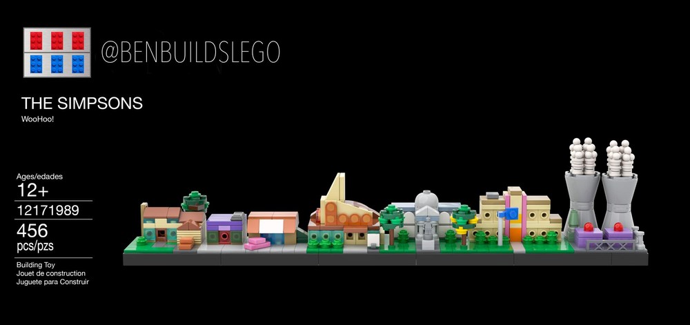 LEGO MOC The Simpsons skyline by benbuildslego | Rebrickable - Build ...