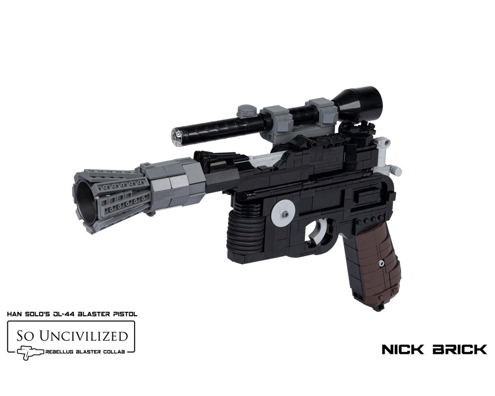 LEGO MOC DL-44 Blaster Pistol by NickBrick | Rebrickable - Build with LEGO