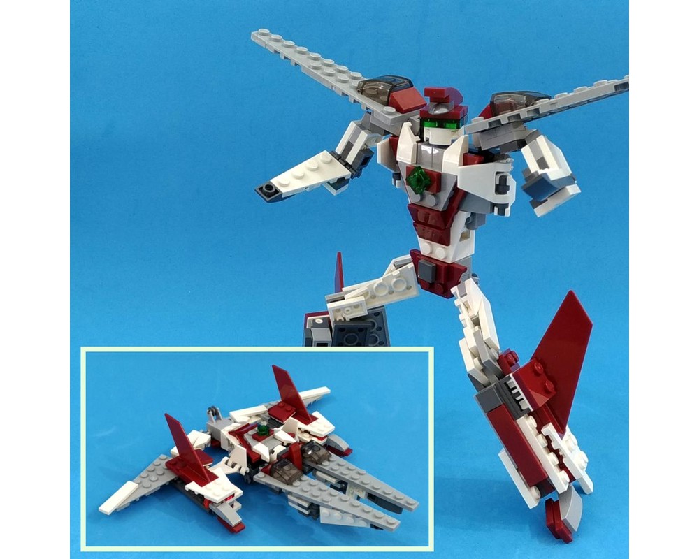 LEGO MOC Transformer Twinjet from LEGO Creator set 31086 by alanyuppie ...