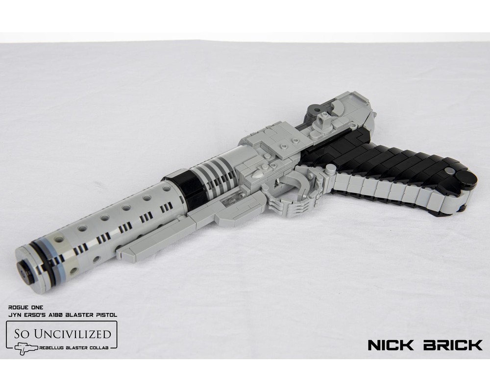 LEGO MOC A180 Blaster Pistol by NickBrick | Rebrickable - Build with LEGO