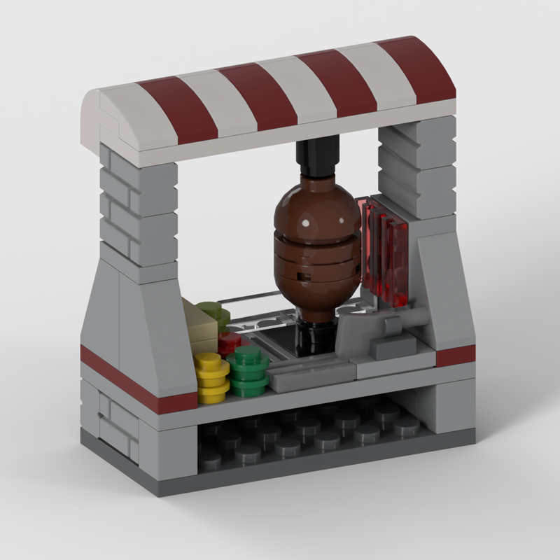 LEGO MOC Kebab Market Stand by Hannas.Beverly.Bricks | Rebrickable ...