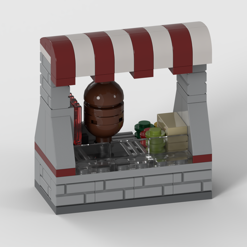 LEGO MOC Kebab Market Stand by Hannas.Beverly.Bricks | Rebrickable ...
